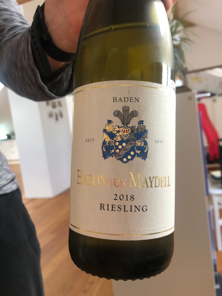 2018 Baron von Maydell Riesling, Germany, Baden - CellarTracker