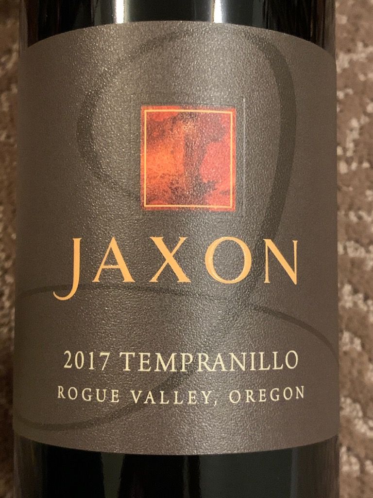 2019 Jaxon Vineyards Tempranillo, USA, Oregon, Southern Oregon, Rogue ...