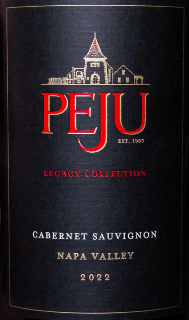2022 Peju Province Winery Cabernet Sauvignon Legacy Collection, USA ...