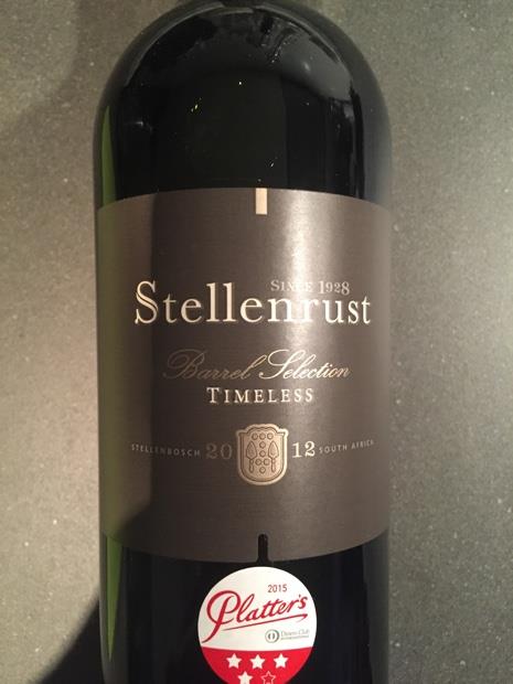 2013 Stellenrust Timeless, South Africa, Coastal Region, Stellenbosch ...