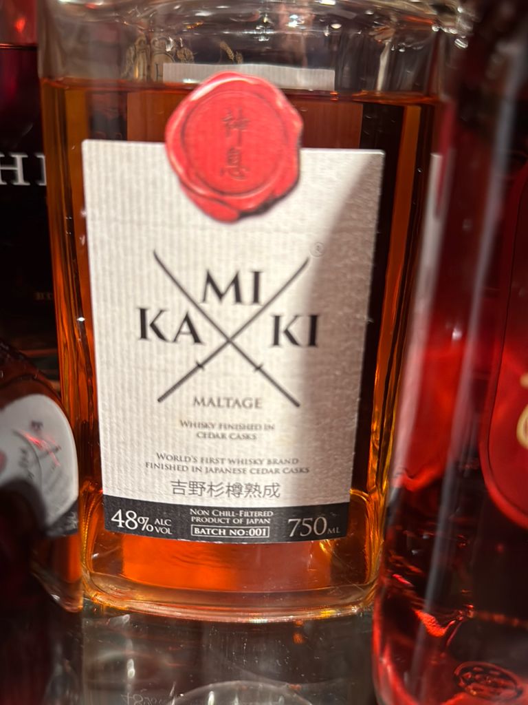 NV Kamiki Cedar and Sakura Cask Finished Malt Whiskey, Japan, Kansai ...