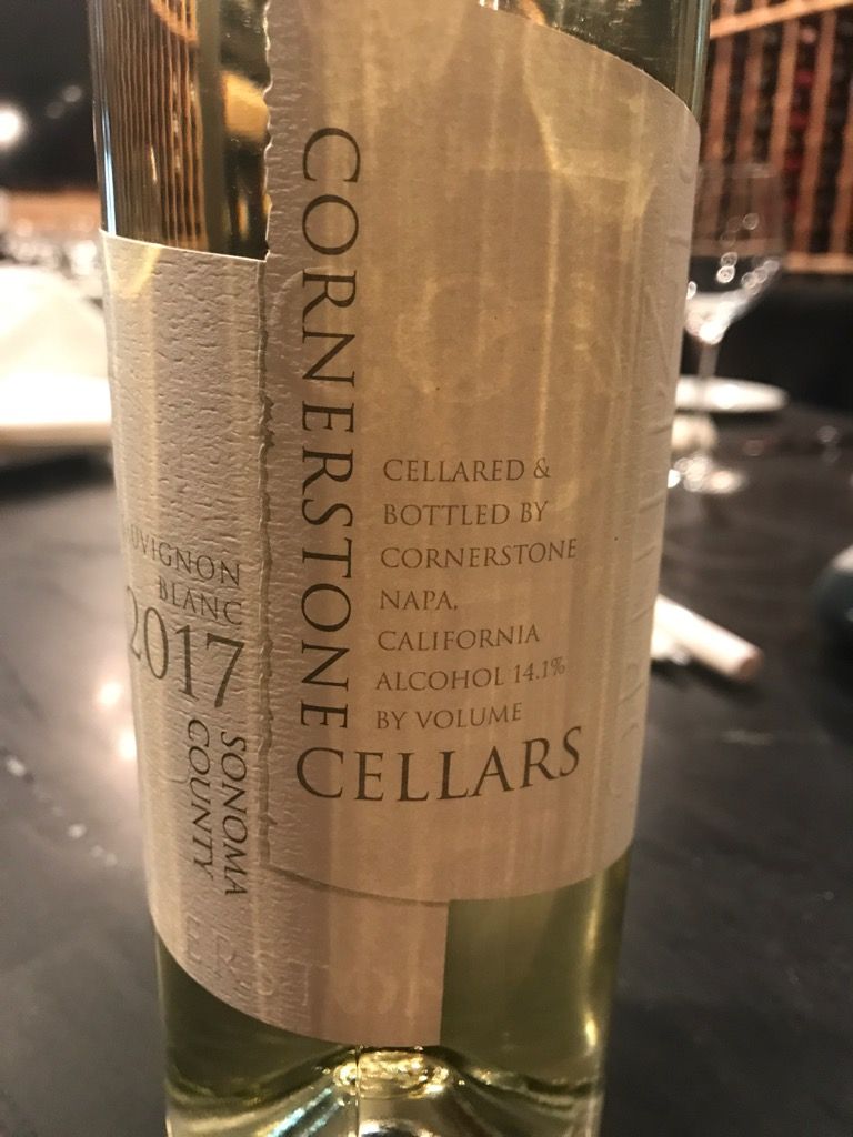 2020 Cornerstone Cellars Sauvignon Blanc Stepping Stone, USA ...