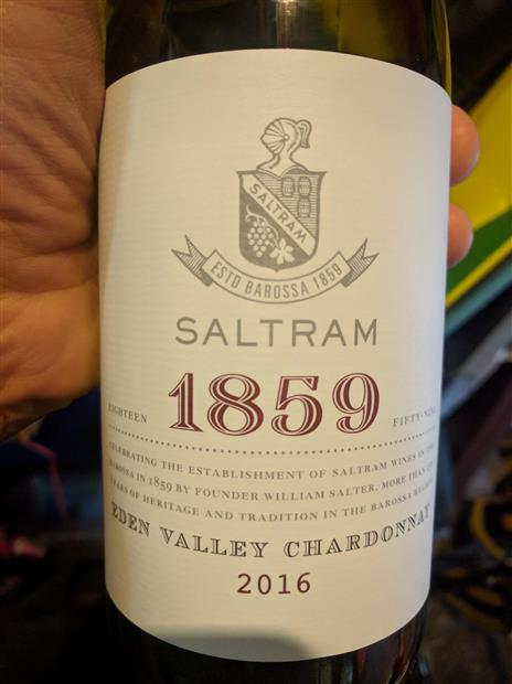 2016 Saltram Chardonnay 1859, Australia, South Australia, Barossa, Eden ...