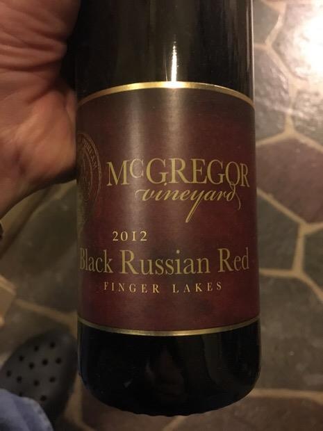 2009 McGregor Vineyards Black Russian Red, USA, New York, Finger Lakes ...