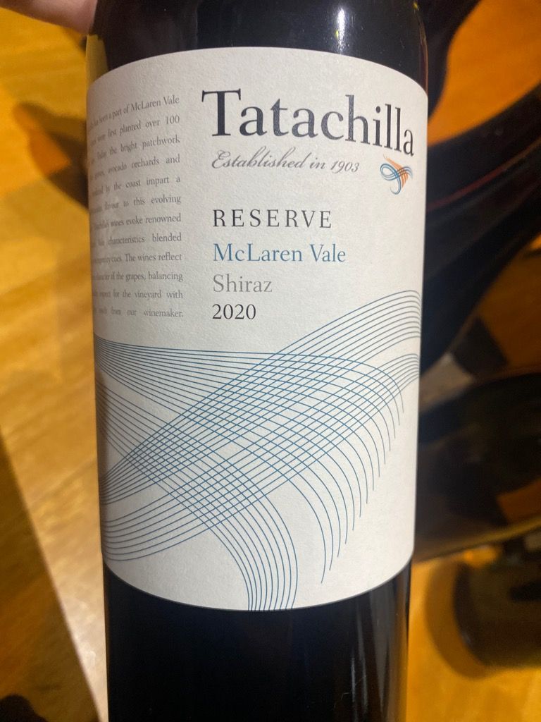 2017 Tatachilla Shiraz Reserve, Australia, South Australia, Fleurieu ...