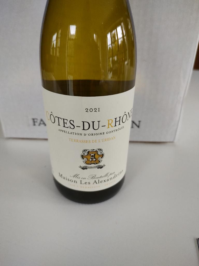 2022 Maison les Alexandrins Côtes du Rhône Les Terrasses de L'Eridan ...
