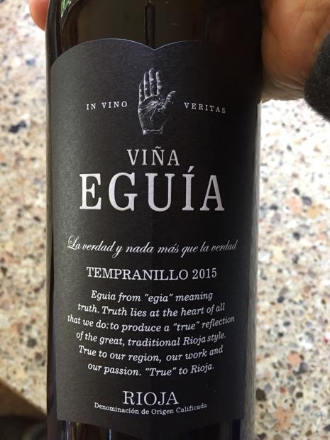 2015 Viña Eguía Rioja, Spain, La Rioja, Rioja - CellarTracker
