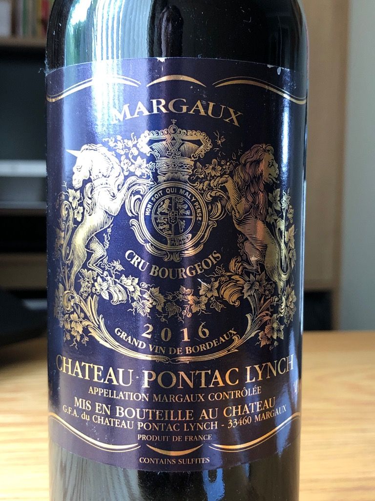 2016 Château Pontac-Lynch, France, Bordeaux, Médoc, Margaux - CellarTracker