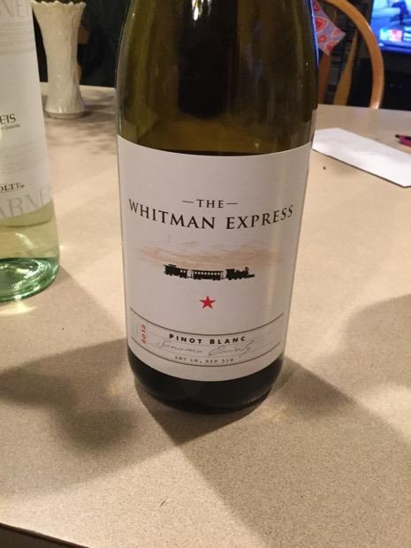 2012 Whitman Express Pinot Blanc, USA, California, Sonoma County ...