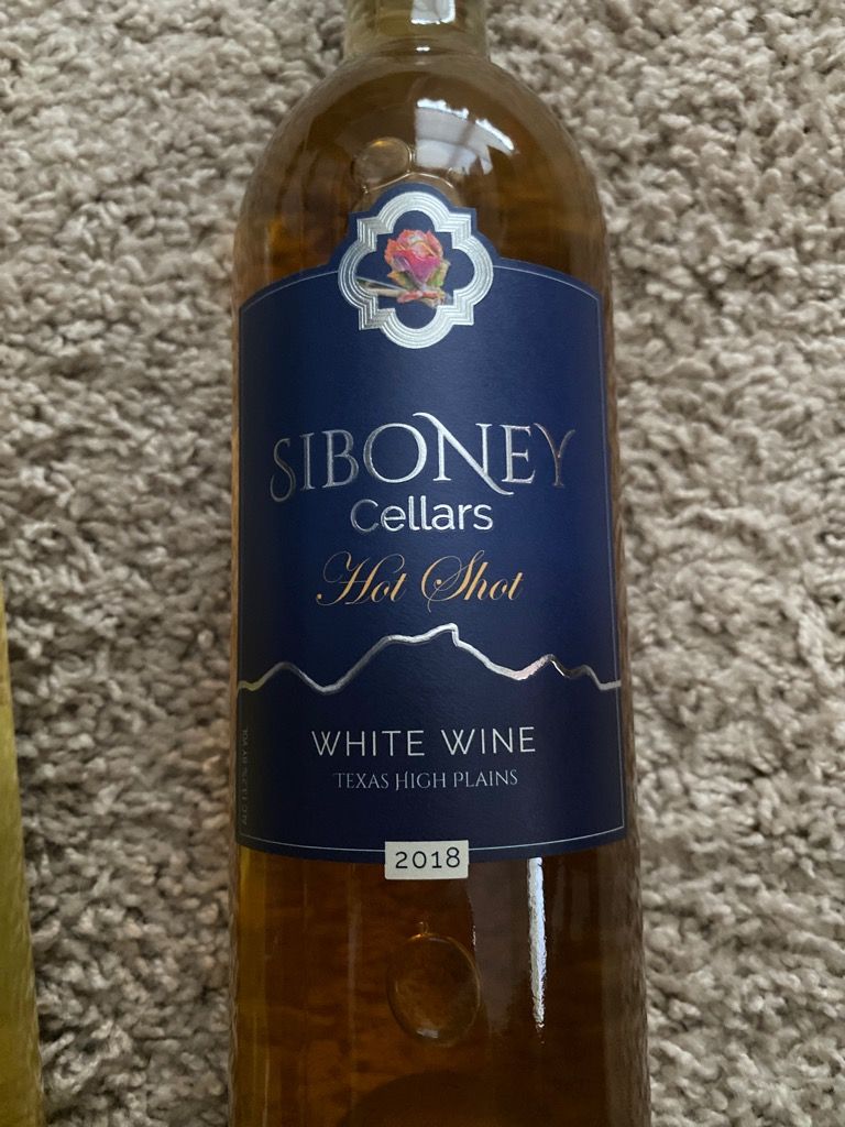 2018 Siboney Cellars Hot Shot, USA, Texas, Texas High Plains ...