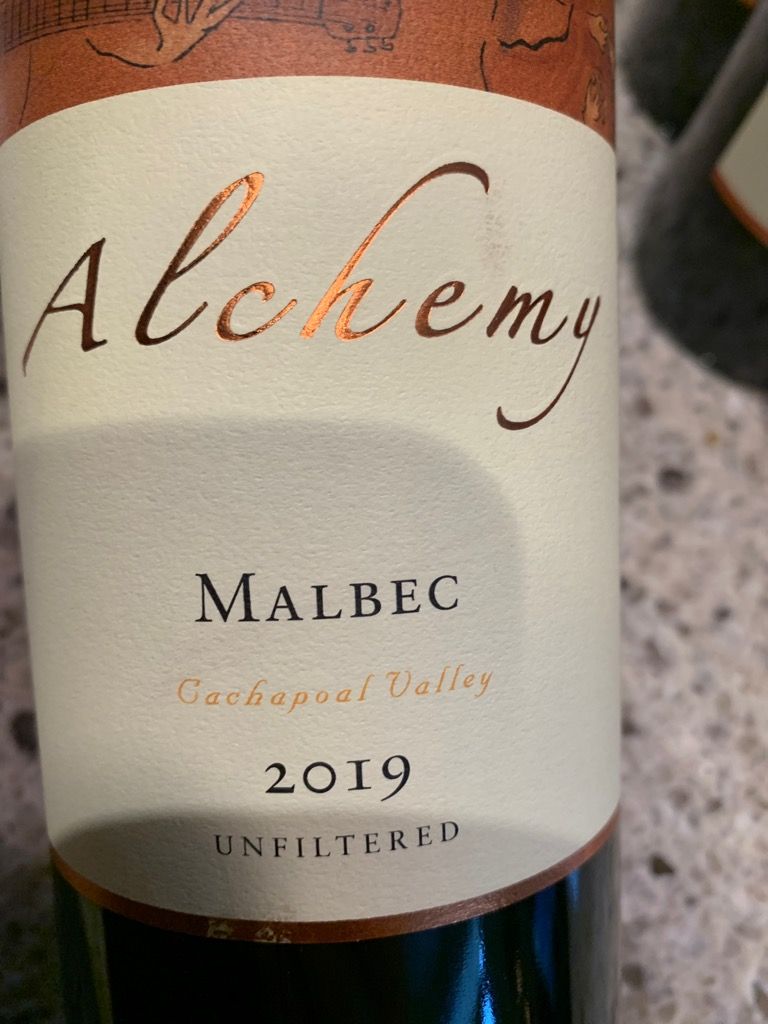 2019 Alchemy Wines Malbec Alchemy, Chile, Rapel Valley, Cachapoal ...