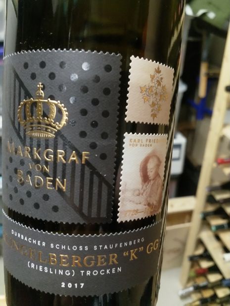 2017 Markgraf von Baden Durbacher Schloß Staufenberg Klingelberger "K ...
