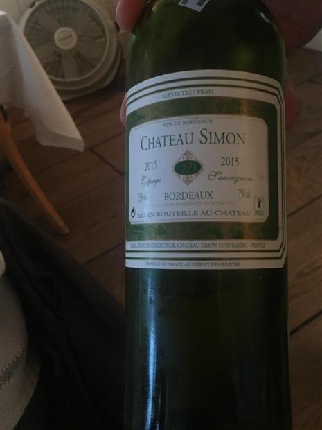 2015 Château Simon Blanc, France, Bordeaux, Graves - CellarTracker