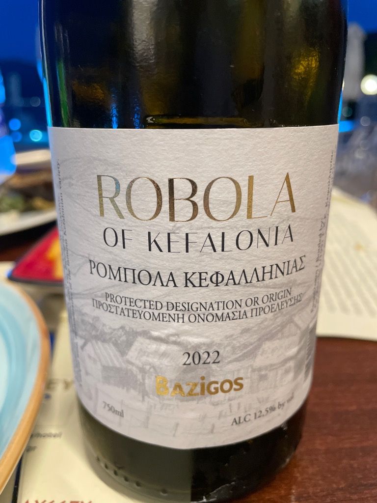 2022 Bazigos Robola of Cephalonia, Greece, Ionian, Kefalonia, Robola of ...