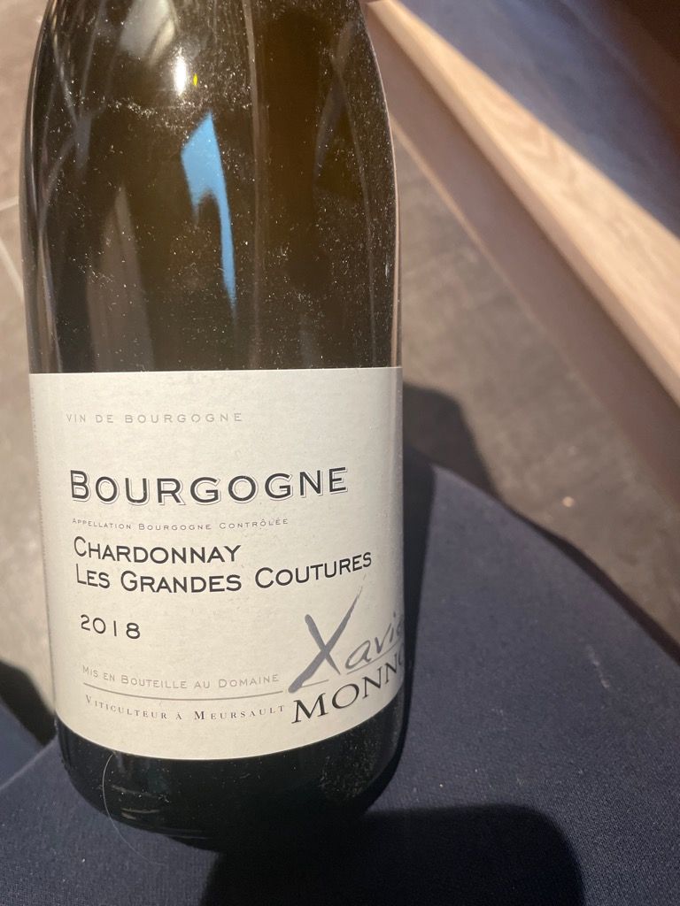 2018 Xavier Monnot Bourgogne Blanc Les Grandes Coutures, France ...