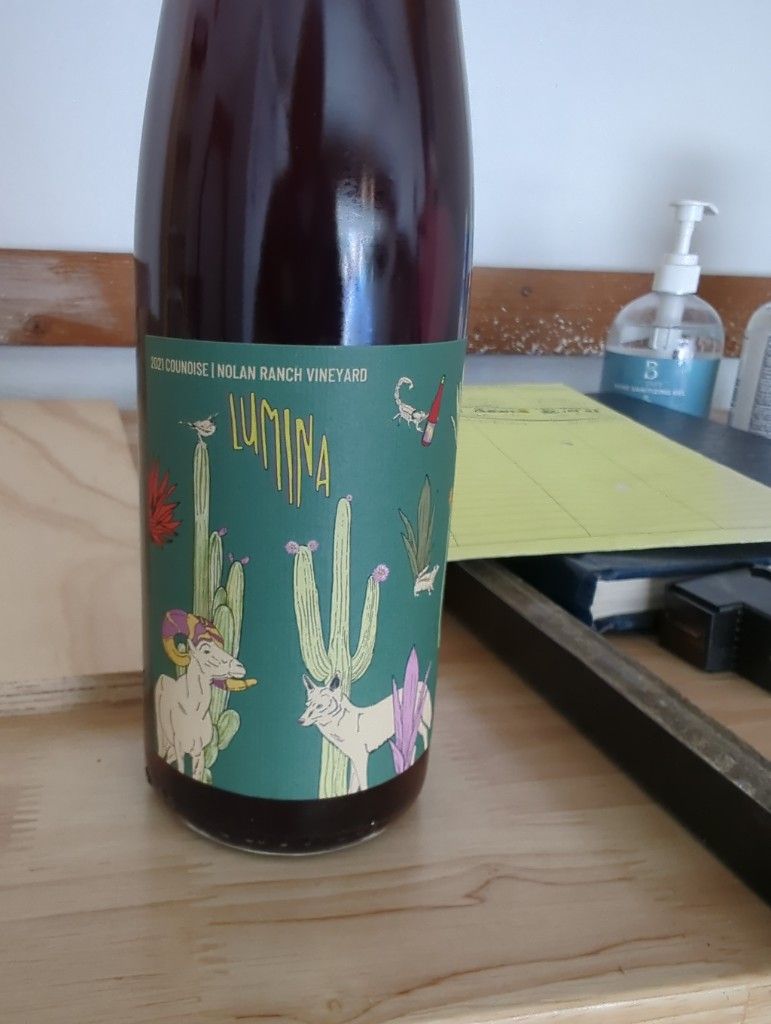 2021 Lumina Winery Counoise Nolan Ranch Vineyard, USA, California, Central Coast - CellarTracker