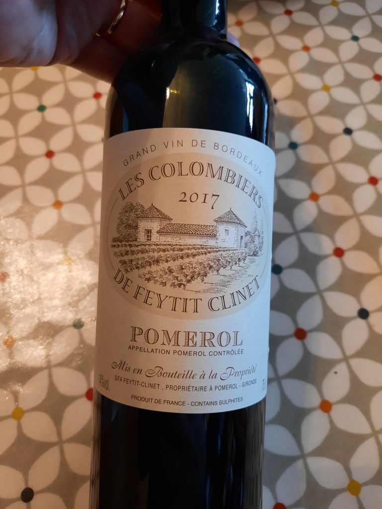 2017 Les Colombiers de Feytit Clinet, France, Bordeaux, Libournais, Pomerol - CellarTracker