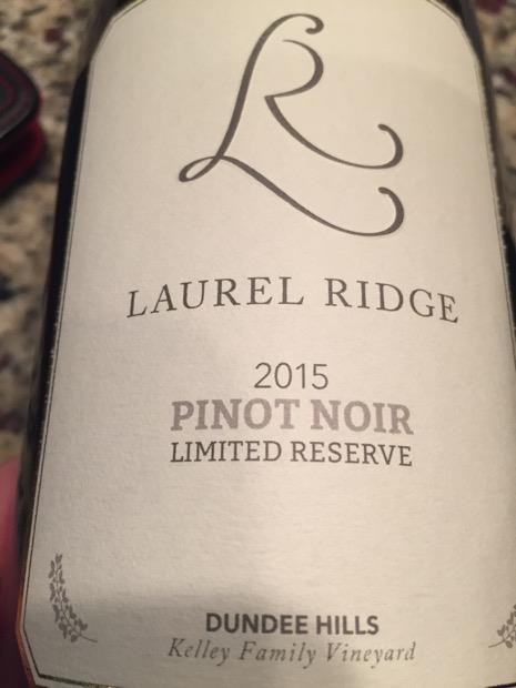 2022 Laurel Ridge Pinot Noir Estate Reserve, USA, Oregon, Willamette ...