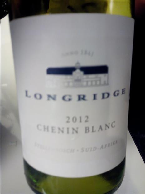 2011 Longridge Chenin Blanc, South Africa, Coastal Region, Stellenbosch ...