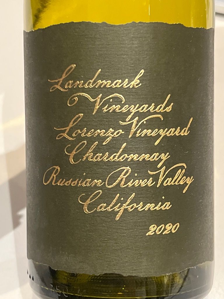 2020 Landmark Chardonnay Lorenzo, USA, California, Sonoma County ...