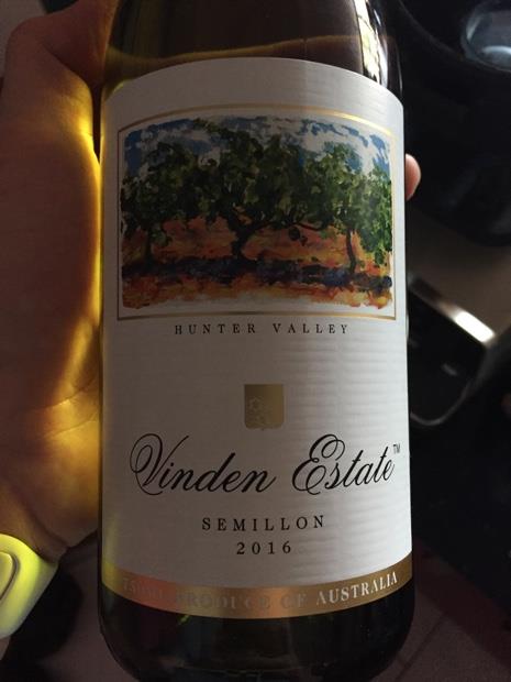 2008 Vinden Estate Sémillon, Australia, New South Wales, Hunter Valley ...