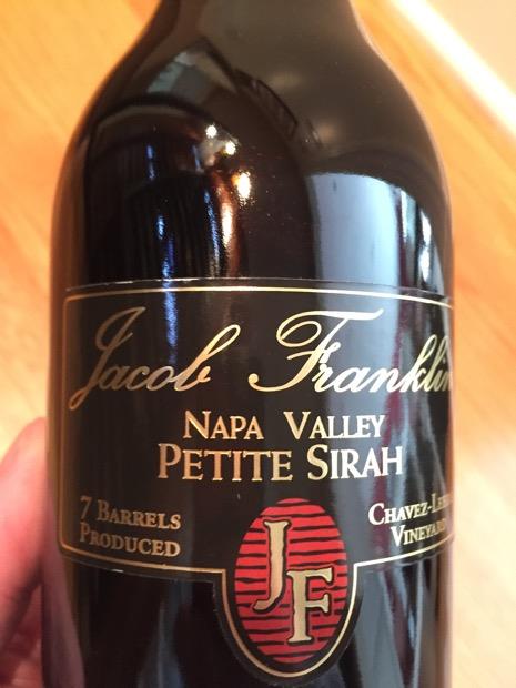 2013 Jacob Franklin Petite Sirah Chavez-Leeds Vineyard, USA, California ...