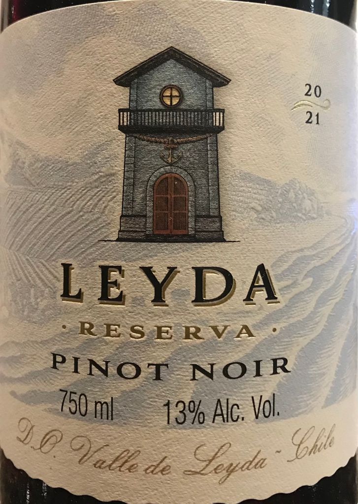2022 Leyda Pinot Noir Reserva, Chile, San Antonio Valley, Leyda Valley ...