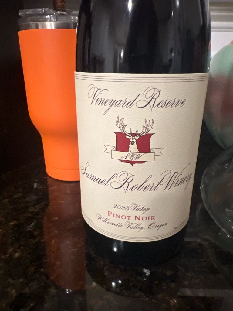 2023 Samuel Robert Winery Pinot Noir Vineyard Reserve, USA, Oregon ...