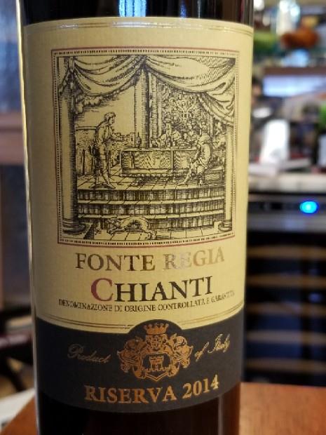 2014 Fonte Regia Chianti Riserva, Italy, Tuscany, Chianti - CellarTracker