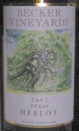 2005 Becker Vineyards Merlot, USA, Texas - CellarTracker