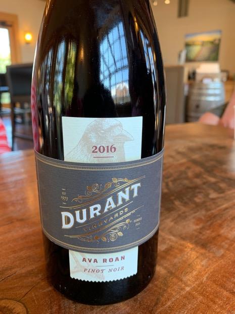 2016 Durant Vineyards Pinot Noir Ava Roan, USA, Oregon, Willamette ...