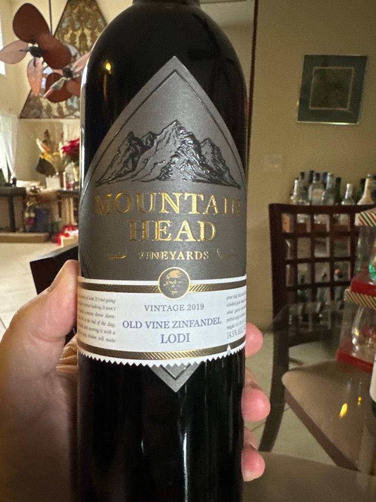 2019 Mountain Head Zinfandel, USA, California, Sonoma County ...