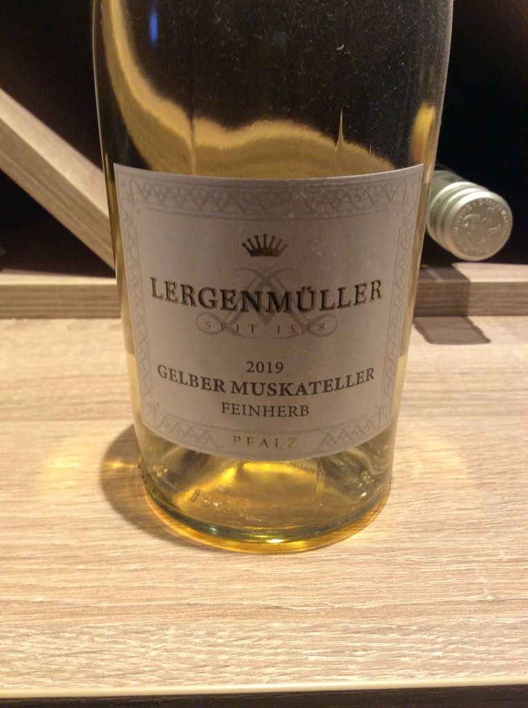2019 Lergenmüller Gelber Muskateller feinherb, Germany, Pfalz ...