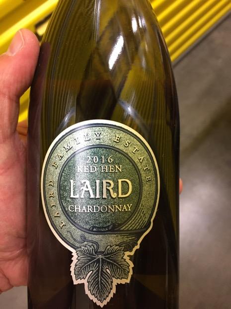 2016 Laird Family Estate Chardonnay Red Hen Ranch, USA, California ...