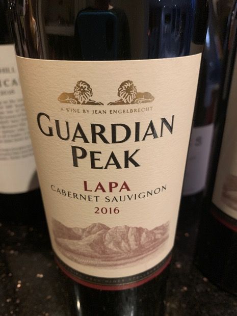 2016 Guardian Peak Cabernet Sauvignon Lapa, South Africa, Coastal ...