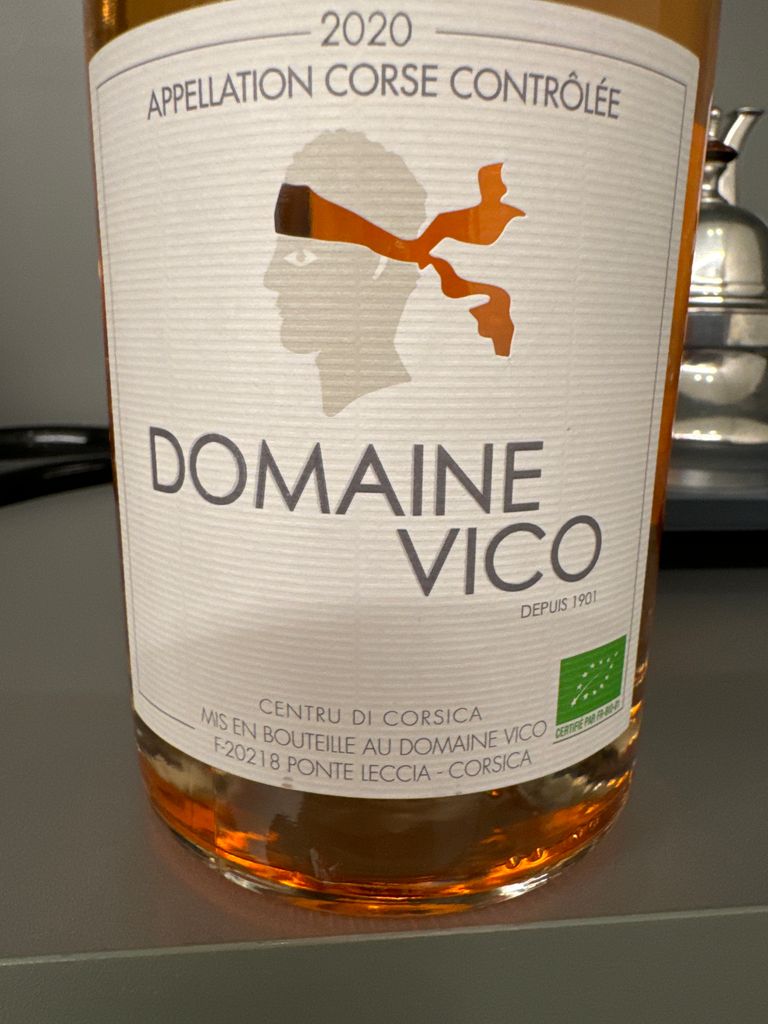 2020 Domaine Vico Corse Rosé, France, Corsica, Corse - CellarTracker