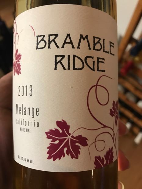 2013 Bramble Ridge Mélange, USA, California, Sonoma County - CellarTracker
