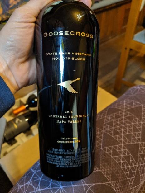 2015 Goosecross Cellars Cabernet Sauvignon State Lane Holly’s Block ...