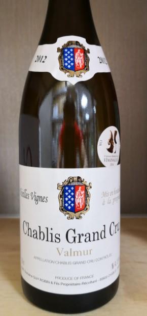 2012 Domaine Guy Robin et Fils Chablis Grand Cru Valmur Vieilles Vignes ...