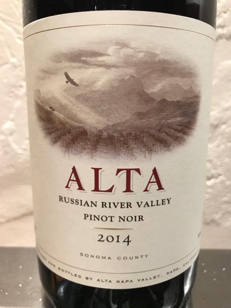 2014 Alta Wines Pinot Noir, USA, California, Sonoma County, Russian ...