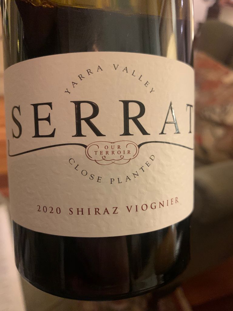 2020 Serrat Shiraz Viognier, Australia, Victoria, Port Phillip, Yarra ...
