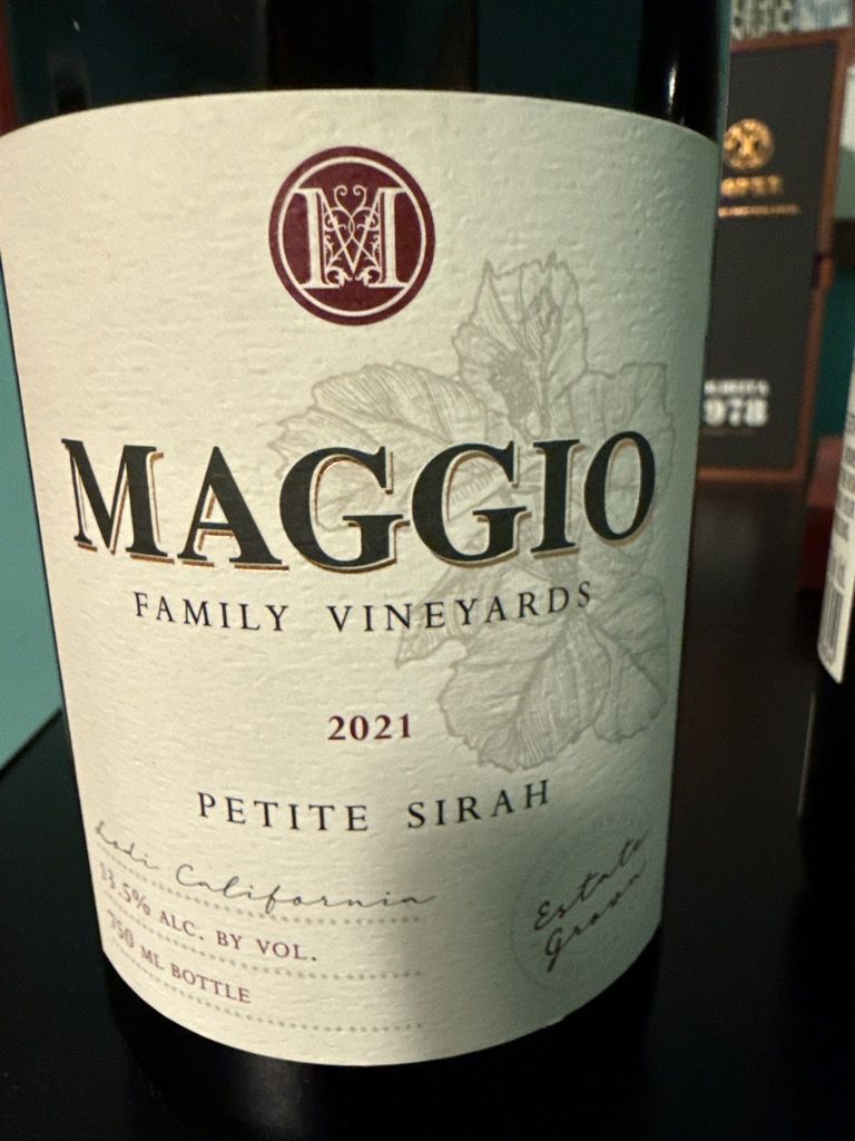 2023 Maggio Family Vineyards Petite Sirah Maggio Family Vineyards, USA ...