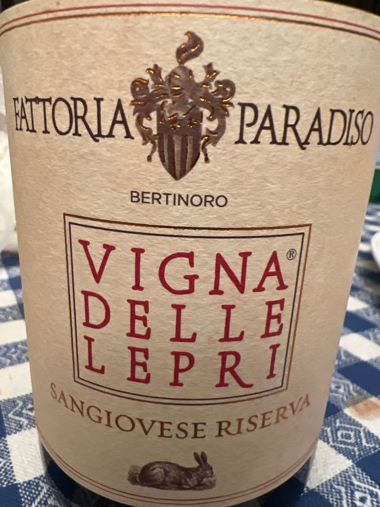 2016 Fattoria Paradiso Sangiovese di Romagna Riserva Superiore Vigna ...