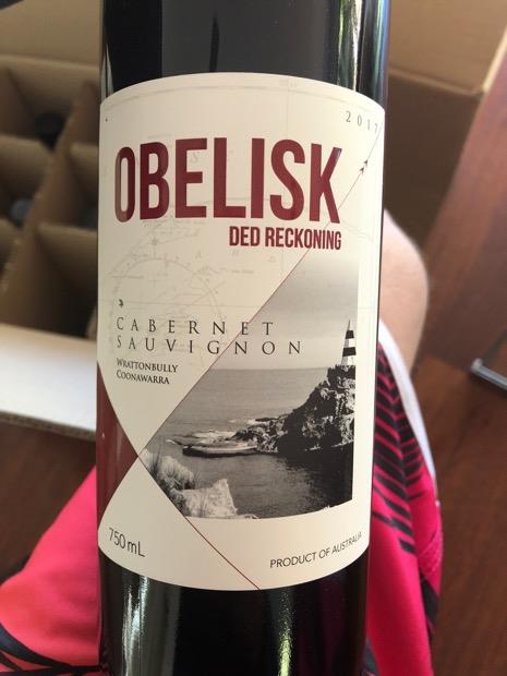 2017 Obelisk Cabernet Sauvignon Ded Reckoning, Australia, South ...