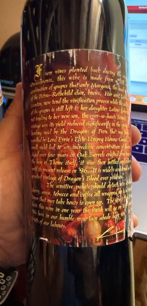 1996 Dragon's blood '59 (LEC) Cabernet Sauvignon, USA, California ...