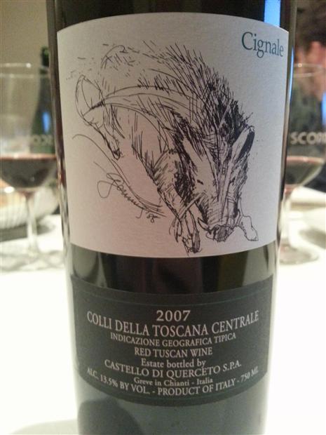 2007 Castello di Querceto / Querceto Cignale Colli della Toscana ...