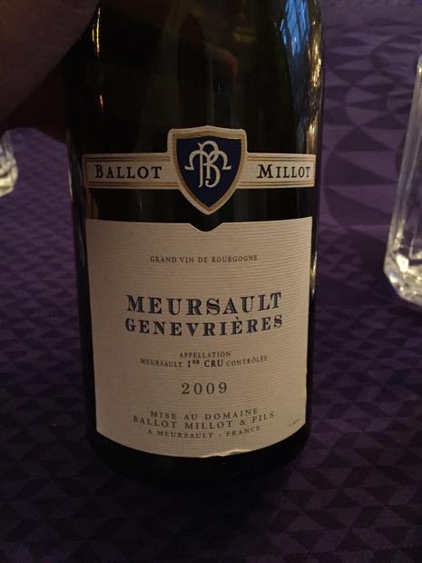 2010 Ballot-Millot & Fils Meursault 1er Cru Les Genevrières, France ...