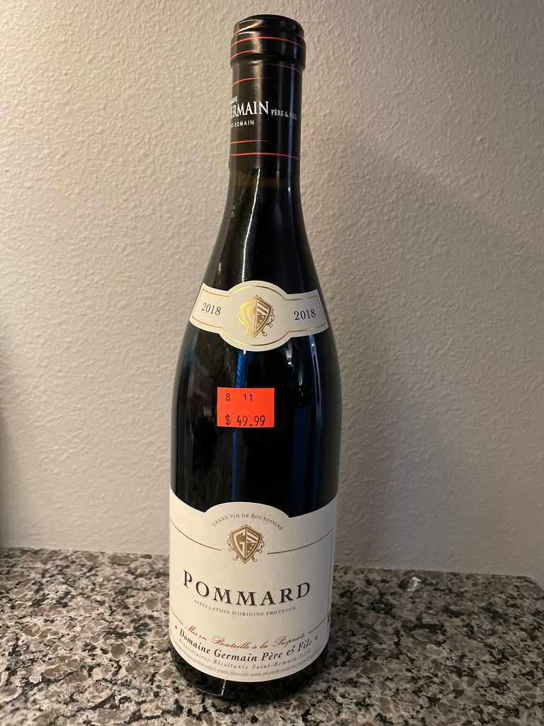 2021 Domaine Germain Pere & Fils Pommard, France, Burgundy, Côte de ...