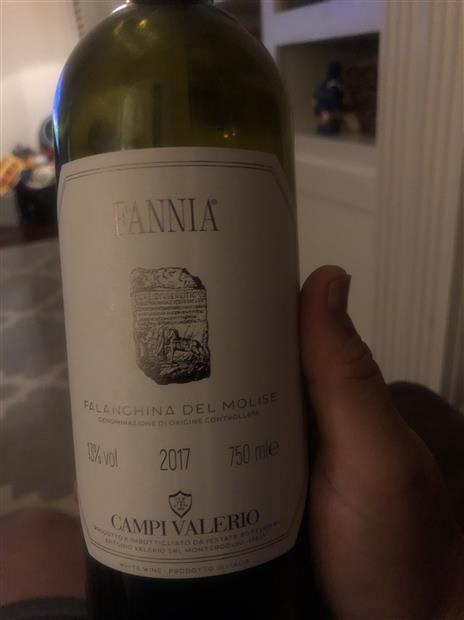 2017 Campi Valerio Falanghina Molise Fannia, Italy, Molise - CellarTracker