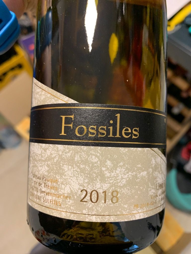 2017 Caves Albert Duhr (Château Pauqué) Pinot Blanc Fossiles ...